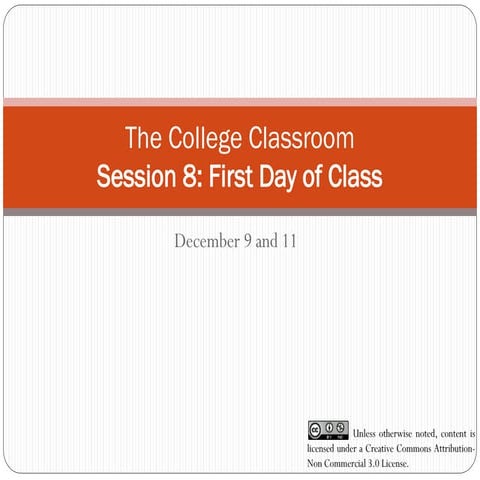 First day of class | PPTX