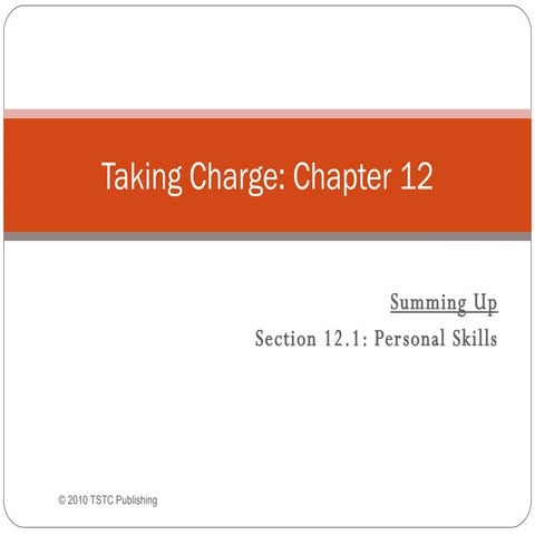 Taking Charge, Chapter 12.1 | PPT