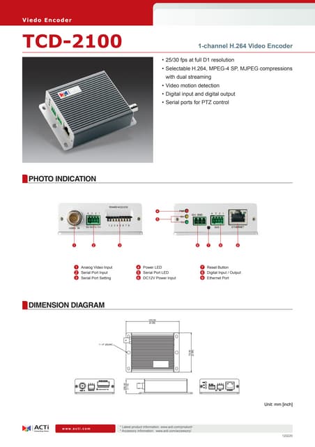 Acd 2100 ds-120220 | PDF
