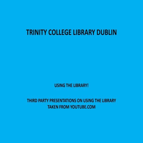 TCD Library | PPTX