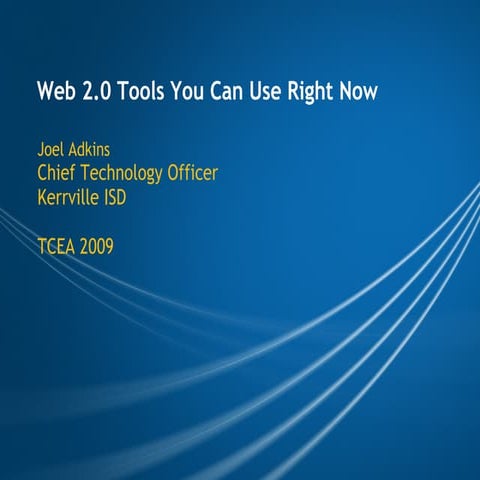 Tcea 2009 Web20 | PPT | Computing | Technology & Computing
