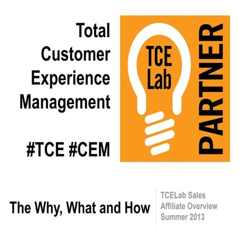 Total Customer Experience Management Overview #TCE #CEM -- The Why ...