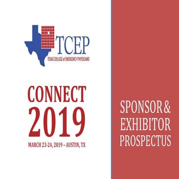 TCEP CONNECT 2019 Sponsor & Exhibitor Prospectus | PPT