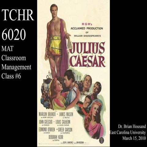 Tchr 6020 class 6 - spring 2010 | PPTX