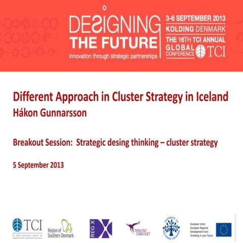 TCI 2013 Different Approach in Cluster Strategy in Iceland | PPTX