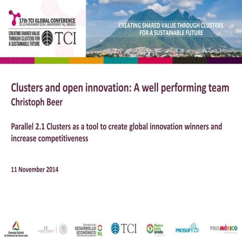 TCI 2014 Clusters and open innovation: A well performing team | PPTX ...