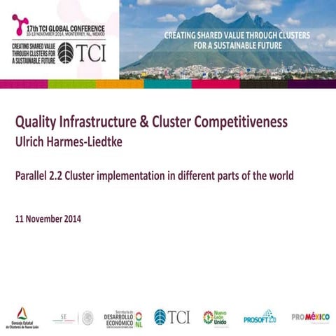 TCI 2014 Quality Infrastructure & Cluster Competitiveness | PPTX