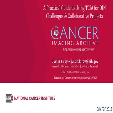 An introduction to The Cancer Imaging Archive (Hands on) | PPTX