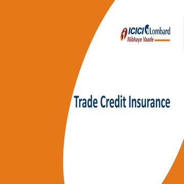 credit insurance presentation of icici lombard | PDF
