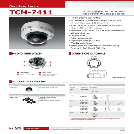Tcm 7411 ds-120516 | PDF | Cameras and Camcorders | Consumer Electronics