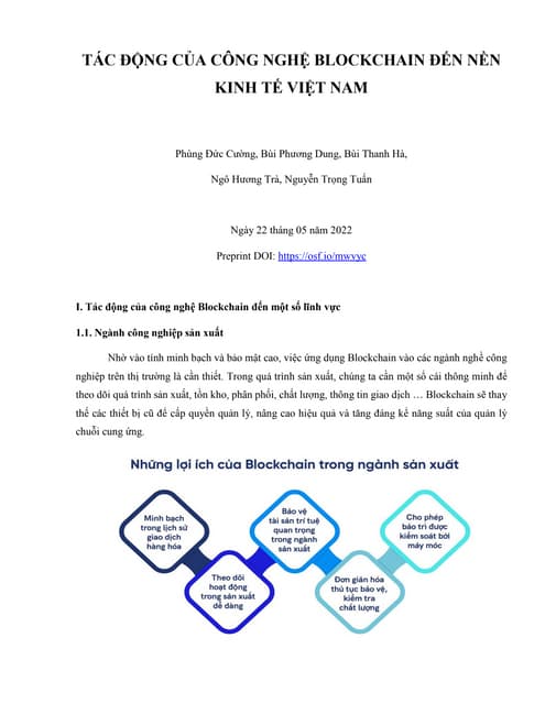 Giới thiệu chi tiết về công nghệ Blockchain | DOCX