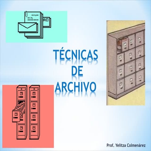 Técnicas de archivo | PPT | Data Storage and Warehousing | Computing