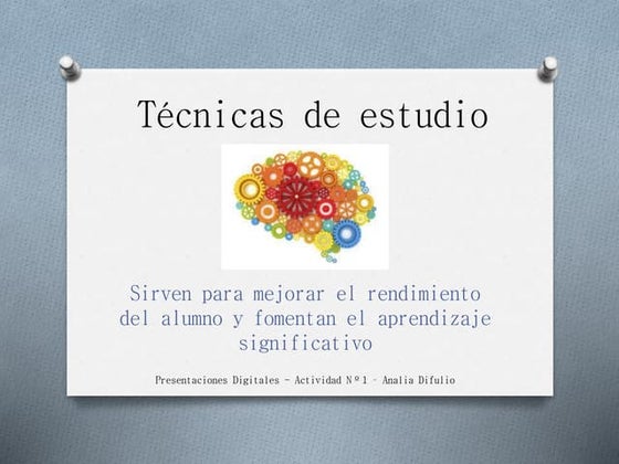 tecnicas y metodos de estudio | PDF