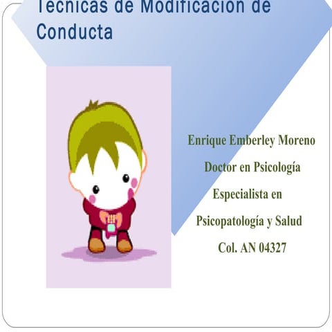 Programa de modificación conductual psicopedagogía | PDF