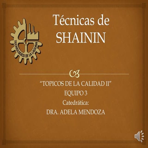 Adela Mendoza Equipo 3 Técnicas de shainin | PDF