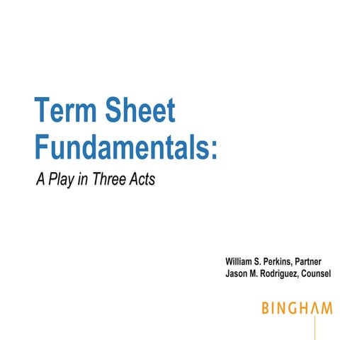 Come to Terms with Angel and Venture Term Sheets | PDF