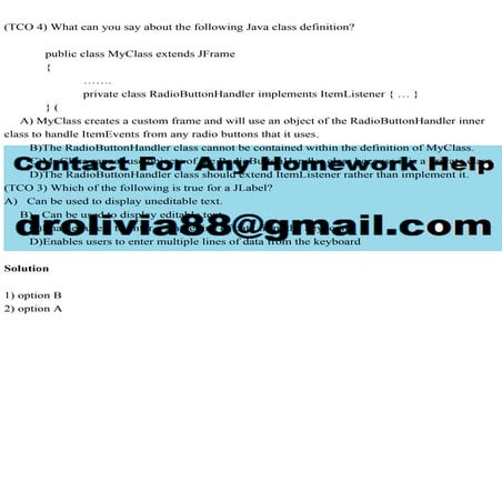 Tco 4 What Can You Say About The Following Java Class Definition Pdf