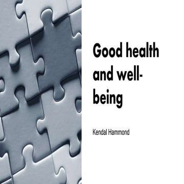 Good health and well-being | PPTX