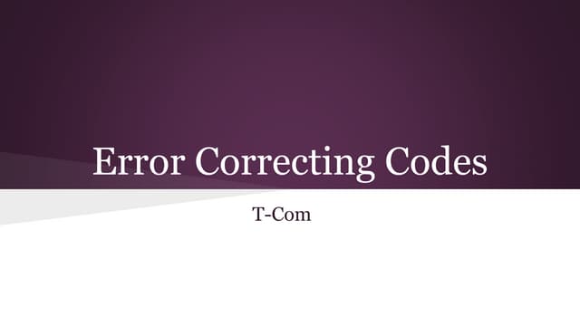 Hamming code system | PPTX