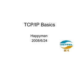TCP/IP Basics | PPT