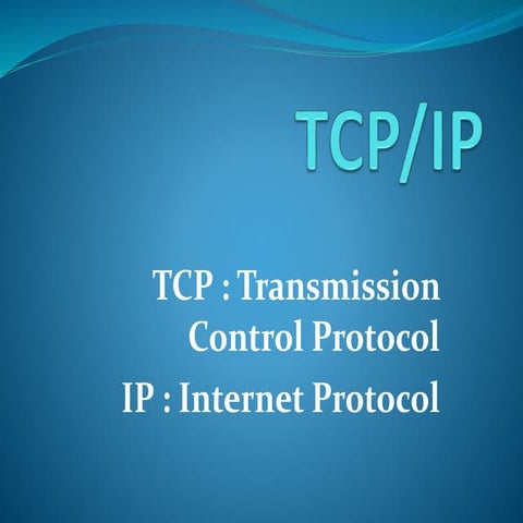 TCP/IP Rangkaian | PPTX