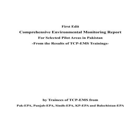 Comprehensive Environmental Monitoring Report | PDF