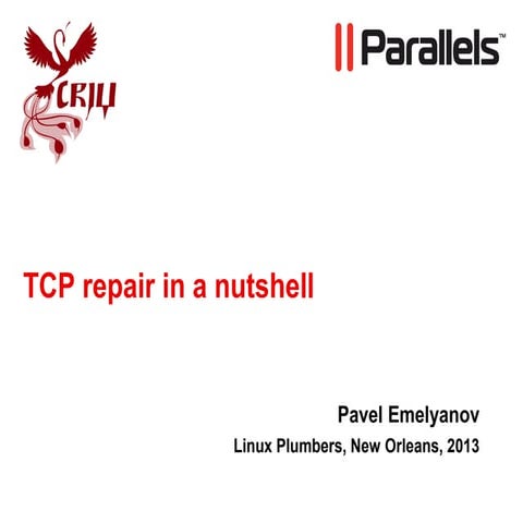 Tcp repair | ODP