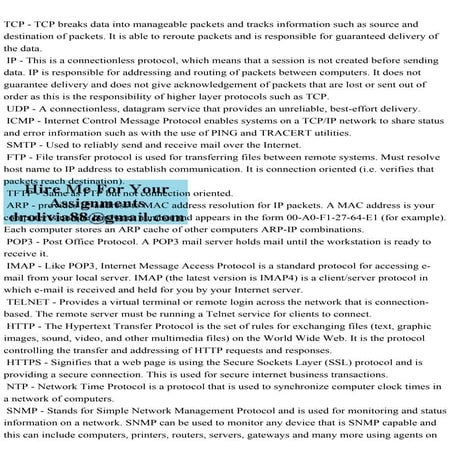 Tcp Tcp Breaks Data Into Manageable Packets And Tracks Informationpdf
