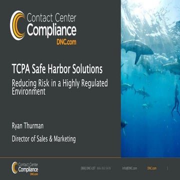 TCPA Safe Harbor Compliance Solutions | PPTX | Phone Services | Home ...