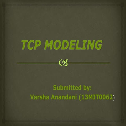 Tcp Periodic Modeling Ppt 0000