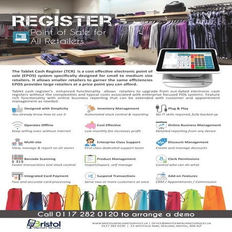 TCR Generic Retail PAT110 brochure (bristol merchant services) | PDF ...