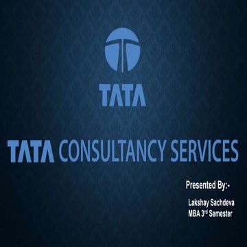 PPT ON TCS | PPTX