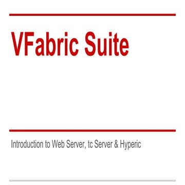 tc server - vfabric hyperic | PPTX
