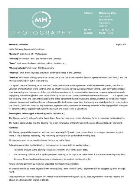 Photography brief | PDF