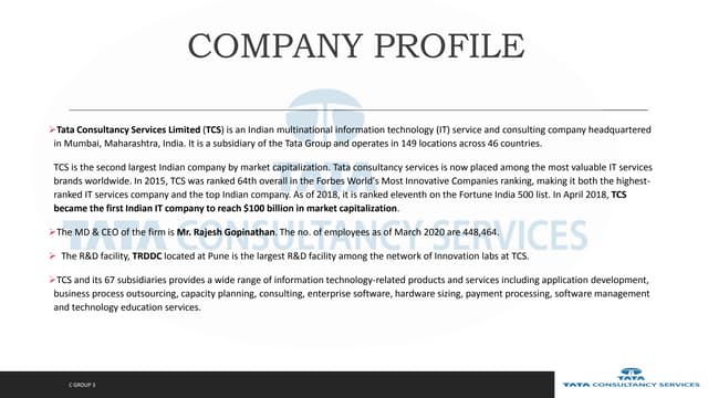Tcs ppt | PPTX