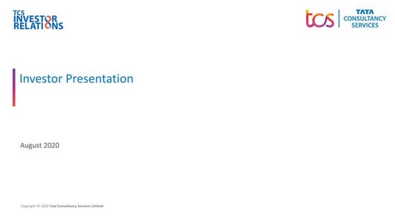 Tcs ppt | PPTX | Information Services Industry | Industries