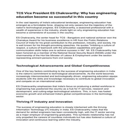 ES Chakravarthy | PDF