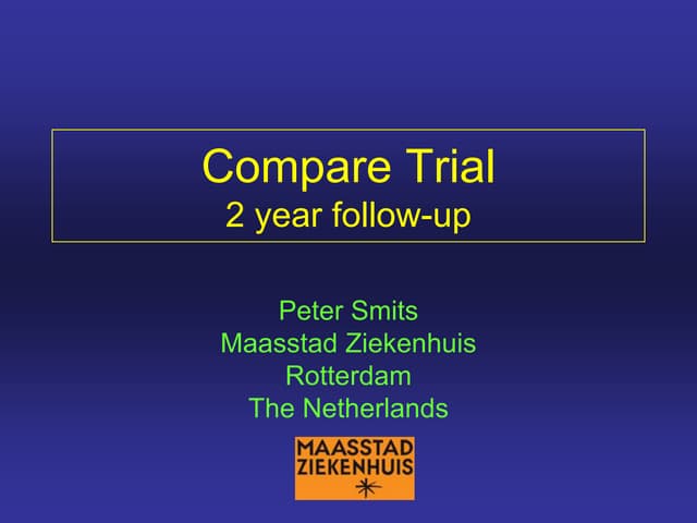 PRODIGY trial - Summary & Results | PDF