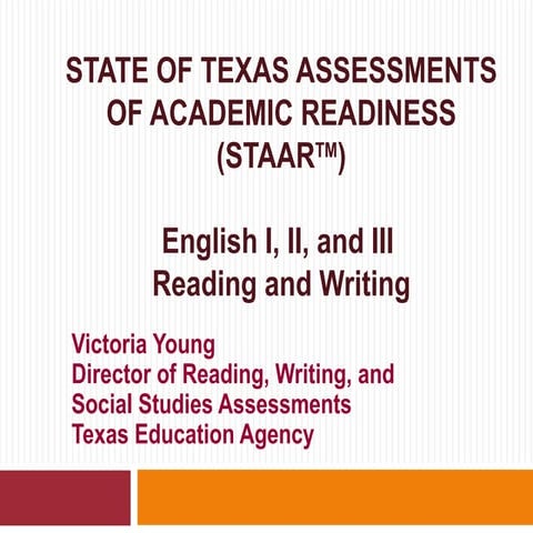 Tctela2012 staar english | PPT