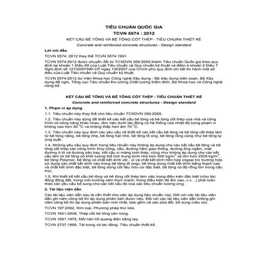 TÍNH CHIỀU DÀI NEO THÉP THEO TCVN 5574-2018 | PDF