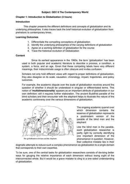 Chapter 1 - DEFINING GLOBALIZATION CONTEMPORARY WORLD.pptx | Geography | Science