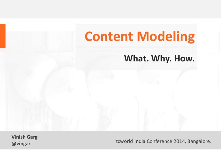 Content Modeling: What, Why, and How