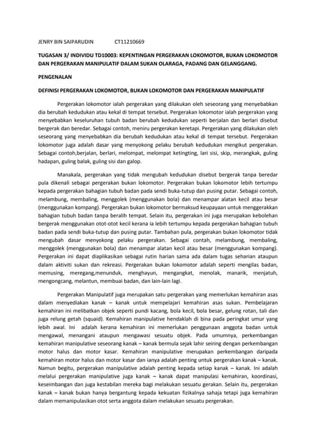 Jenis pergerakan | DOCX