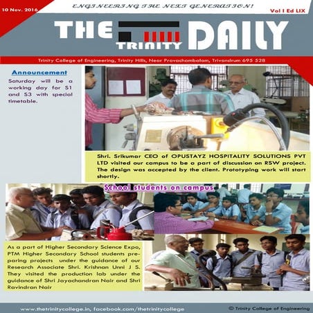 Trinity Daily Nov 10, 2016 | PDF