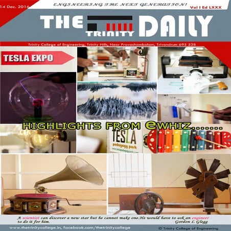 Trinity Daily Dec 14, 2016 | PDF | Physics | Science