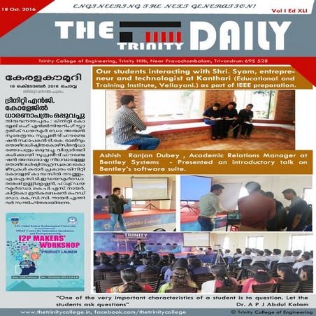 Trinity Daily Oct 18, 2016 | PDF