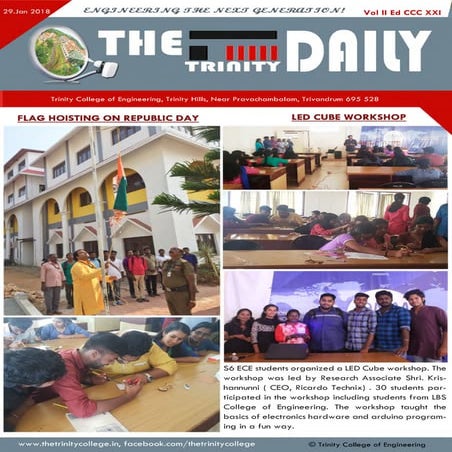 Trinity Daily Jan 29, 2018 | PDF