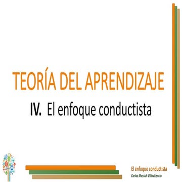 El enfoque conductista | PDF