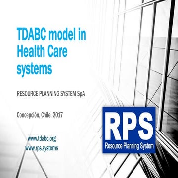 TDABC model in Health Care Systems | PDF