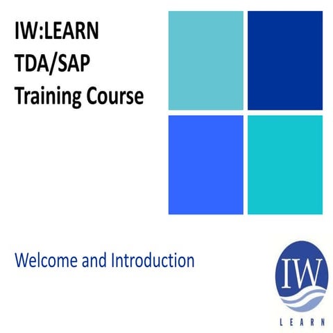 TDA/SAP Methodology Training Course Presentation Introduction | PPT